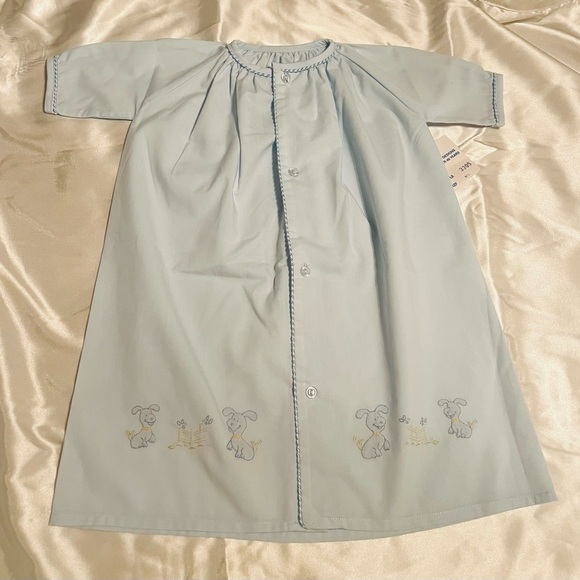 Auraluz | One Pieces | Auraluz Blue Daygown With Puppyembroidery | Poshmark